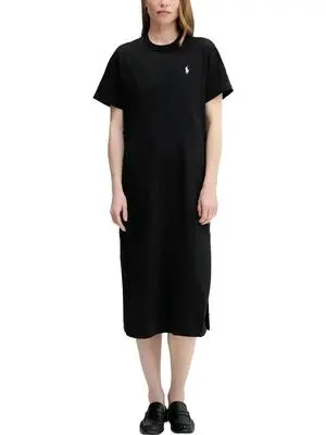 Ralph Lauren Short-sleeve Midi Dress - Black