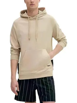 BOSS Panelled Hoodie - Neutrals