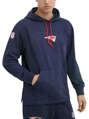 Nike Nfl New England Patriots Logo-patch Hoodie - Blue