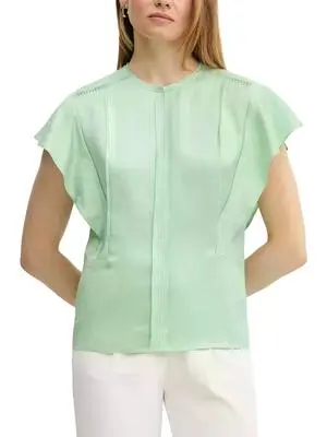 BOSS Flutter-sleeve Top - Green