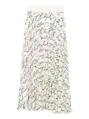 KARL LAGERFELD Pleated Midi Skirt