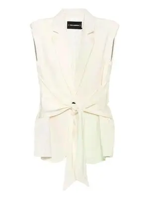 Karl Lagerfeld Fluid Wrap Gilet - White