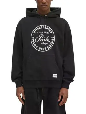 NEIGHBORHOOD Circular-logo Hoodie - Black