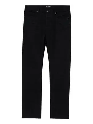 TOM FORD Stretch Denim Straight-fit Jeans - Lead