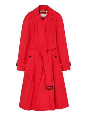Burberry Ellingham Fit-and-flare Car Coat - Crayon Red