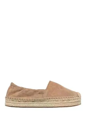 BOSS Suede Platform Espadrilles - Brown