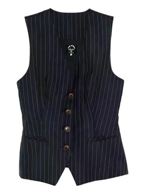 The Upside Jackie Striped Waistcoat - Blue