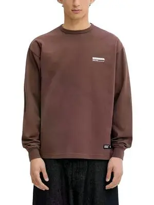 NEIGHBORHOOD Logo-print Long-sleeve Sweatshirt - Brown