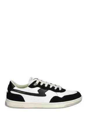 S.W.C STEPNEY WORKERS CLUB Pro-Cup Leather Panel Sneakers White