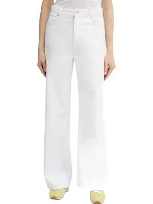 BOSS Logo-patch High-waist Jeans - White