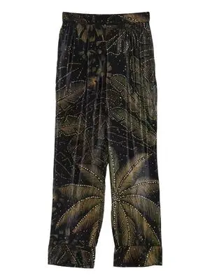 Farm Rio Printed Trousers - Black