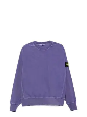 Stone Island Compass-motif Sweatshirt - Purple