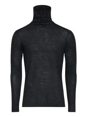 MAISON MARGIELA Roll-neck Long-sleeve Top - Black