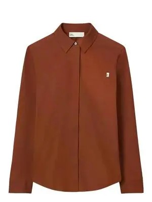 Tory Burch Button-up Long-sleeve Shirt - Brown