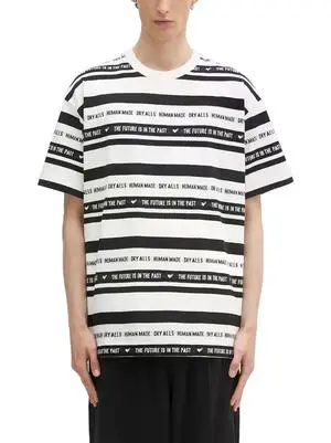 HUMAN MADE Stripe-print T-shirt - White
