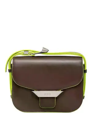 Kenzo Leather Flap Bag - Brown