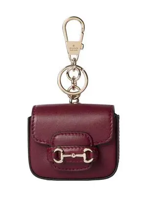 Gucci Keychain With Horsebit And Leather - Bordeaux