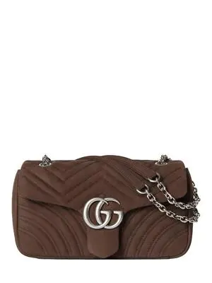 Gucci GG Marmont Medium Shoulder Bag Brown