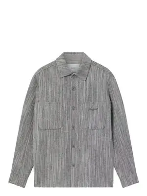 Axel Arigato Aidan Striped Shirt Jacket - Grey