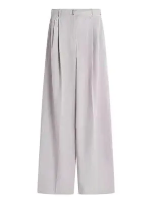 LANVIN Cotton Wide-leg Trousers - Grey