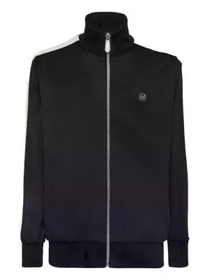 Philipp Plein High-neck Zip-up Track Jacket - Black