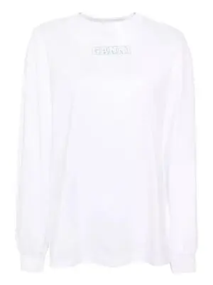 GANNI Future Heavy Cotton T-shirt - White