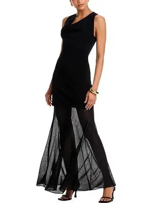 Simkhai Xena Maxi Halter Dress - Black