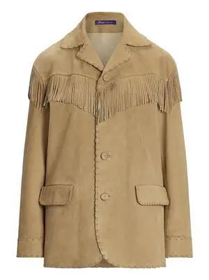 RALPH LAUREN Ralph Lauren Collection Ryland Fringe-Trim Jacket