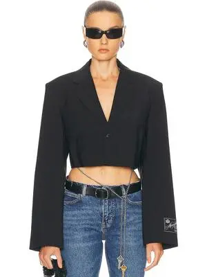 Alexander Wang Cropped Blazer - Black