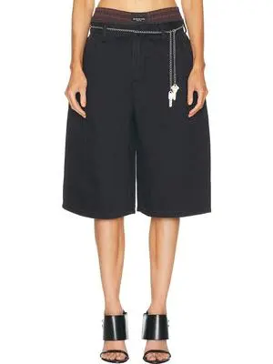 Alexander Wang Prestyled Pleated Short - Faded Black