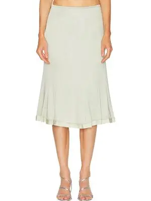 JIL SANDER Satin Skirt - Pastel Green