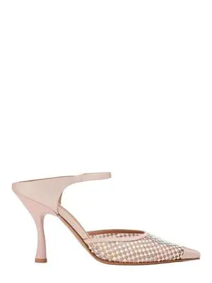 MALONE SOULIERS Vega 90 Embellished Mules - Pastel Pink