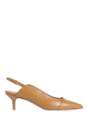 MALONE SOULIERS Marion 45 Leather Slingback Pumps - Camel