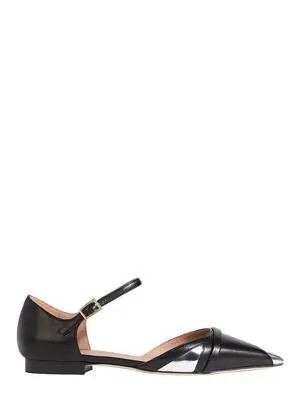MALONE SOULIERS Ulla Embellished Point-toe Flats - Black