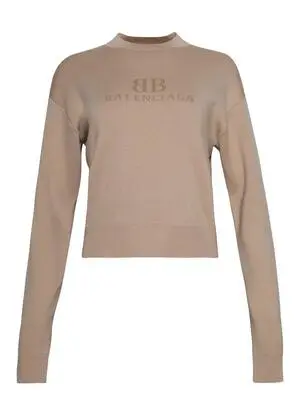 Balenciaga Cropped Sweater - Ivory