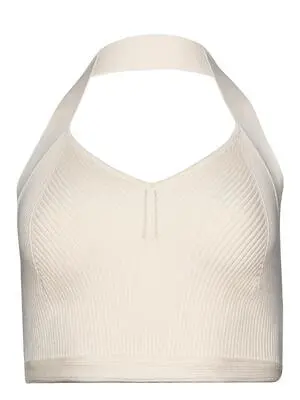 Wardrobe.NYC Knit Halter Top - Cream