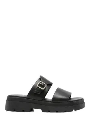 Geox Buckle-detail Platform Sandals - Black