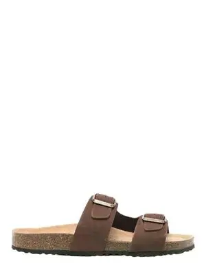 Geox Brionia Double-buckle Slippers - Brown