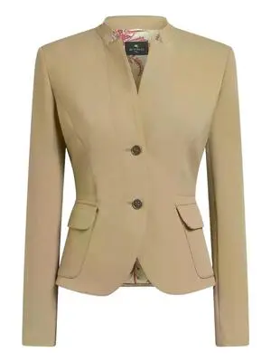 Etro Single-breasted Blazer - Neutrals