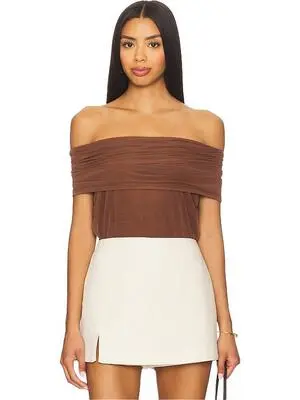 ELODIE THE LABEL Fred Top - Brown