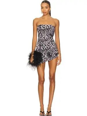 Norma Kamali Diana Strapless Dress - Animal