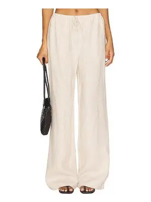 LOVERS AND FRIENDS Beatrice Wide Leg Pant - Natural