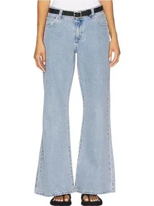 Abrand Denim 99 Baggy Flare - Mid Blue