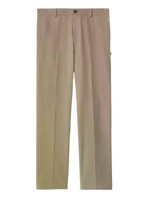 BURBERRY Cotton Pressed-Crease Trousers