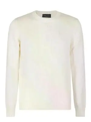 ROBERTO COLLINA Ribbed Crew-neck Sweater - Neutrals