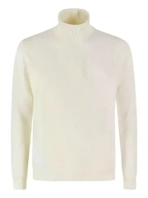 ROBERTO COLLINA Turtleneck Merino Sweater - Neutrals