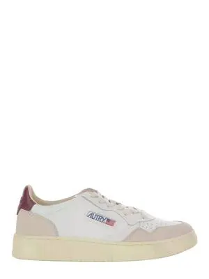 AUTRY Medalist Leather And Suede Sneakers - White