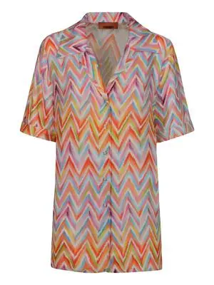 Missoni Zigzag-print Shirt - Pink