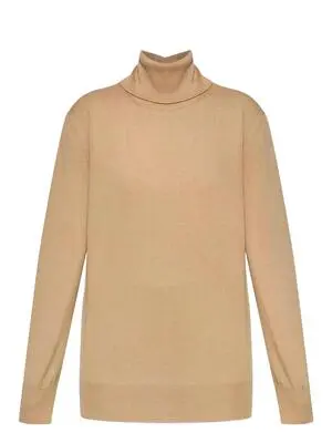 JIL SANDER Turtleneck Wool Jumper - Neutrals