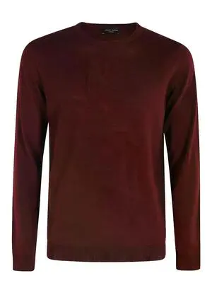 ROBERTO COLLINA Round-neck Merino Wool Sweater - Red